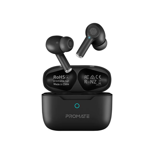Promate High-Definition ANC TWS Earphones with intellitouch - Black ...