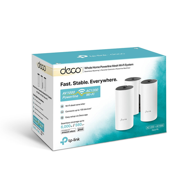 TP-Link Deco Powerline Hybrid Mesh WiFi System | Deco P9 (3-Pack ...