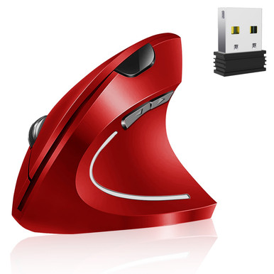 Vassink Ergonomic Rechargeable Wireless Mouse - Red | AYOUB COMPUTERS ...
