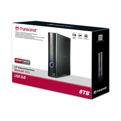 Transcend 8TB StoreJet 35T3 External Hard Drive | TRTS8TSJ35T3 | AYOUB ...