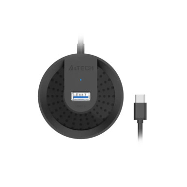A4Tech USB 3.0 4 PORTS TYPE-C Plug, Black | HUB-30C | AYOUB COMPUTERS ...