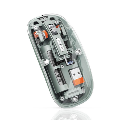 Green Lion Transparent Mouse 2 1600DPI - Green | GNTRAMOUS2GN | AYOUB ...