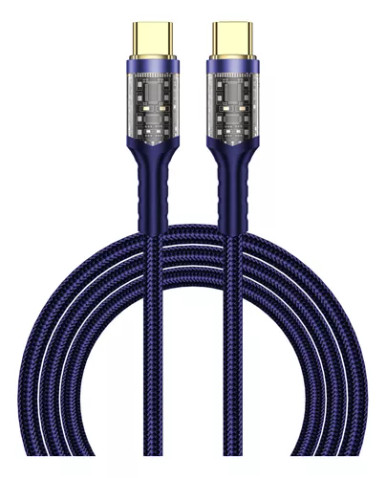 WIWU 100W fast charge, Type C to C Wi-C016 C-C 120CM Blue | WI-C016-C ...