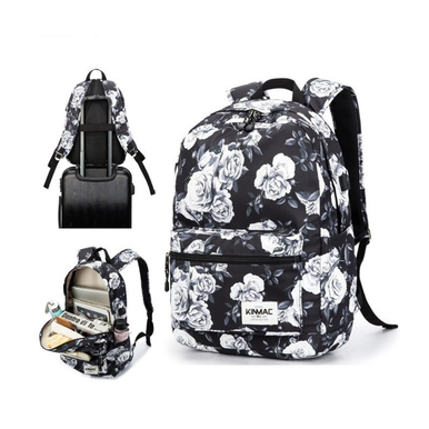 Kinmac Backpack - Gray Canvas | KMB438 | AYOUB COMPUTERS | LEBANON