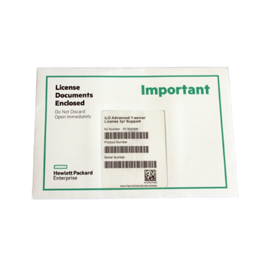 hpe ilo advanced 1-server license with 3yr support on ilo licensed ...