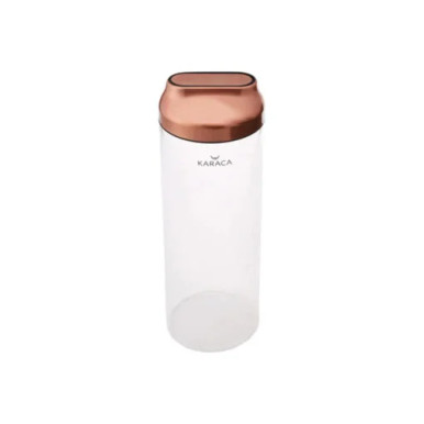 Karaca Dimple Cooper Vacuum Glass Storage Container XL – 1900ML | 153 ...