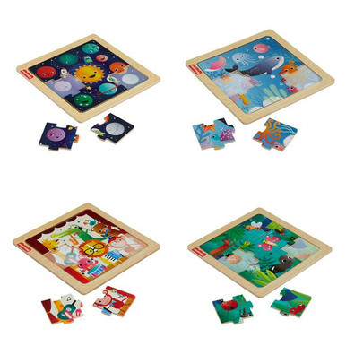 Fisher‑Price Wooden Jigsaw Puzzle Assortment | MTFPHXV15 | AYOUB ...