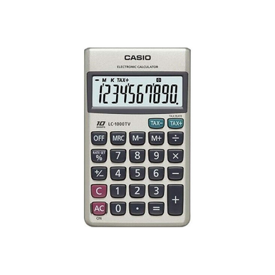 Casio 10-Digits Desktop Calculator | LC-1000TV-W-DP | AYOUB COMPUTERS ...