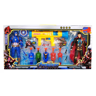 Avengers Endgame Hero Fighter Deluxe Action Figure & Blaster Playset ...