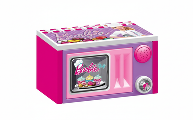 Barbie Kids Microwave Playset with Plates & Utensils | 1615 | AYOUB ...