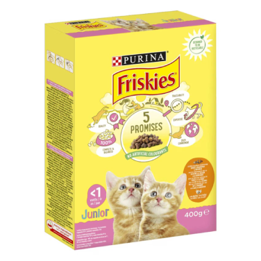 Friskies Cat Junior Chicken & Milk & Vegetable Wet Food Multipack 300g ...