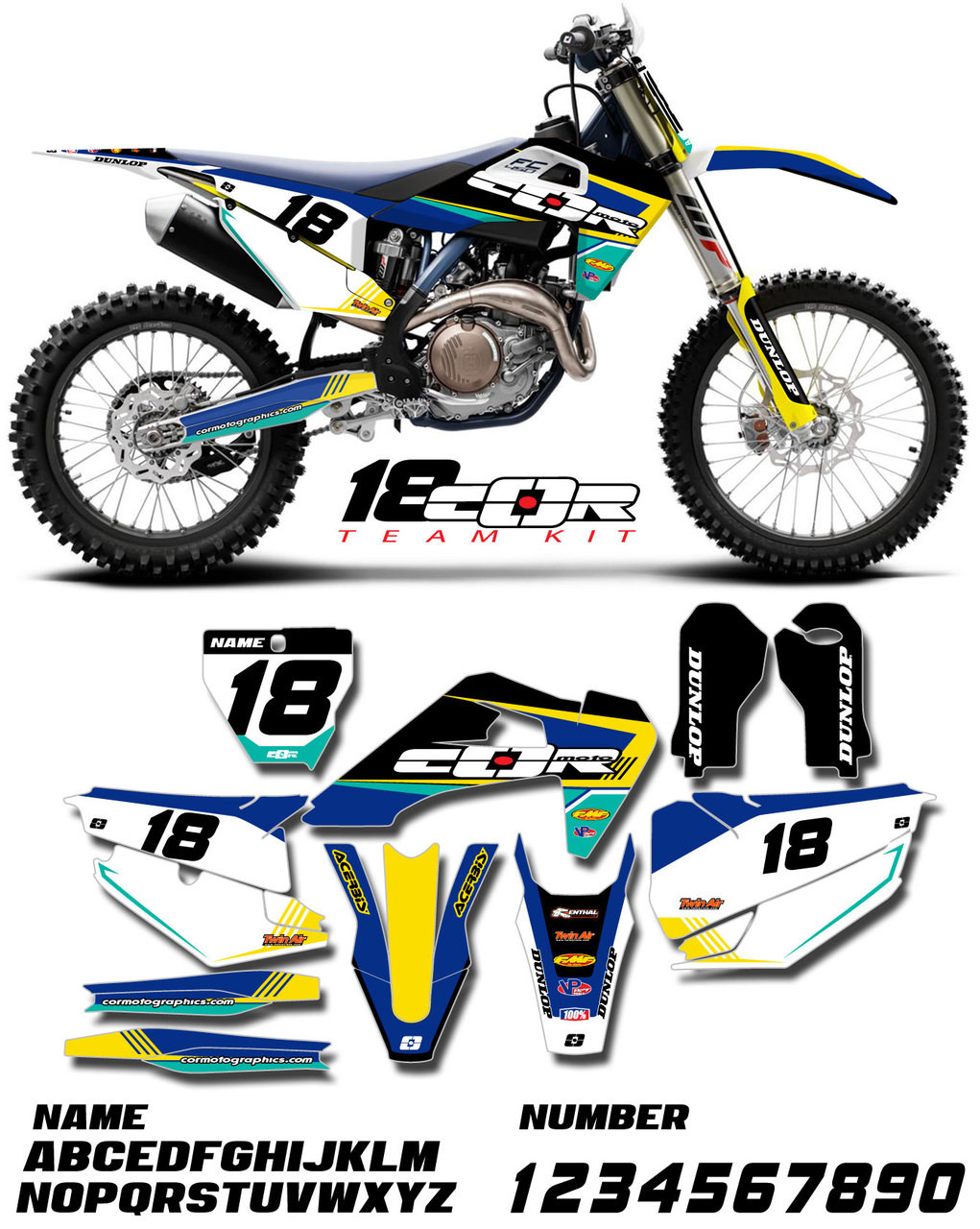 Husqvarna CorTeam - Cor Moto Graphics