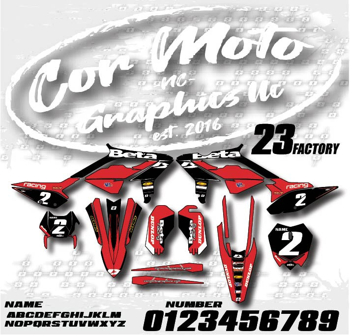 Beta 23 Factory - Cor Moto Graphics