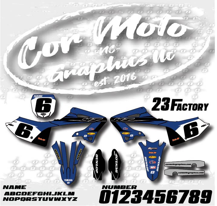 Yamaha 23 Factory - Cor Moto Graphics