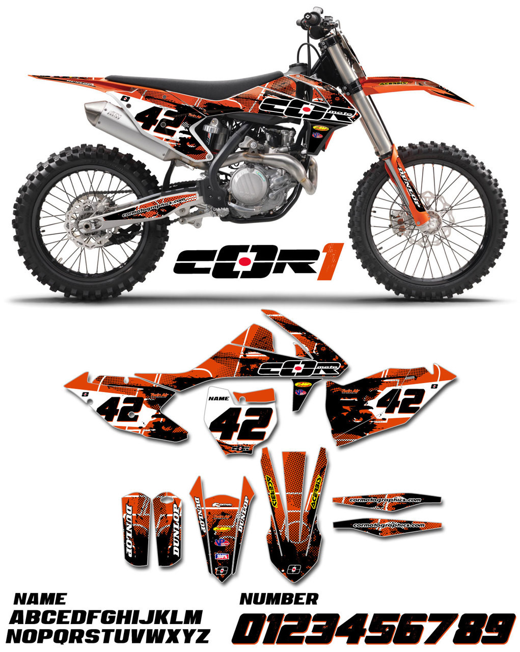 KTM Cor1 Kit - Cor Moto Graphics