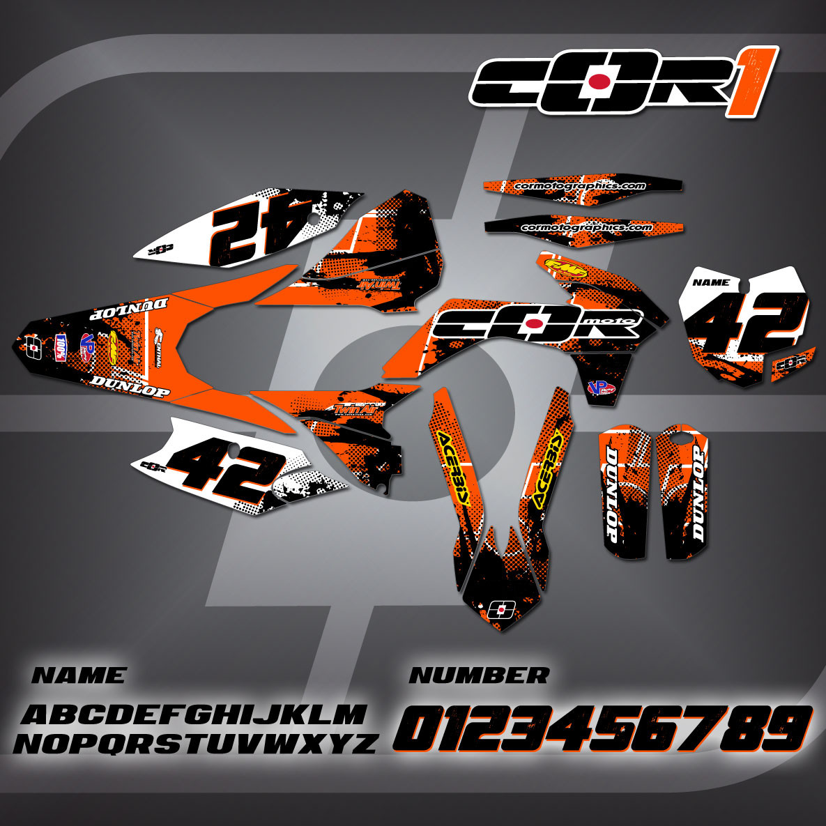 KTM Cor1 Kit - Cor Moto Graphics