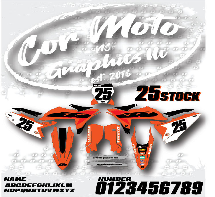 25 Stock - Cor Moto Graphics