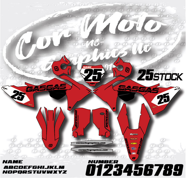 GasGas 25 Stock - Cor Moto Graphics