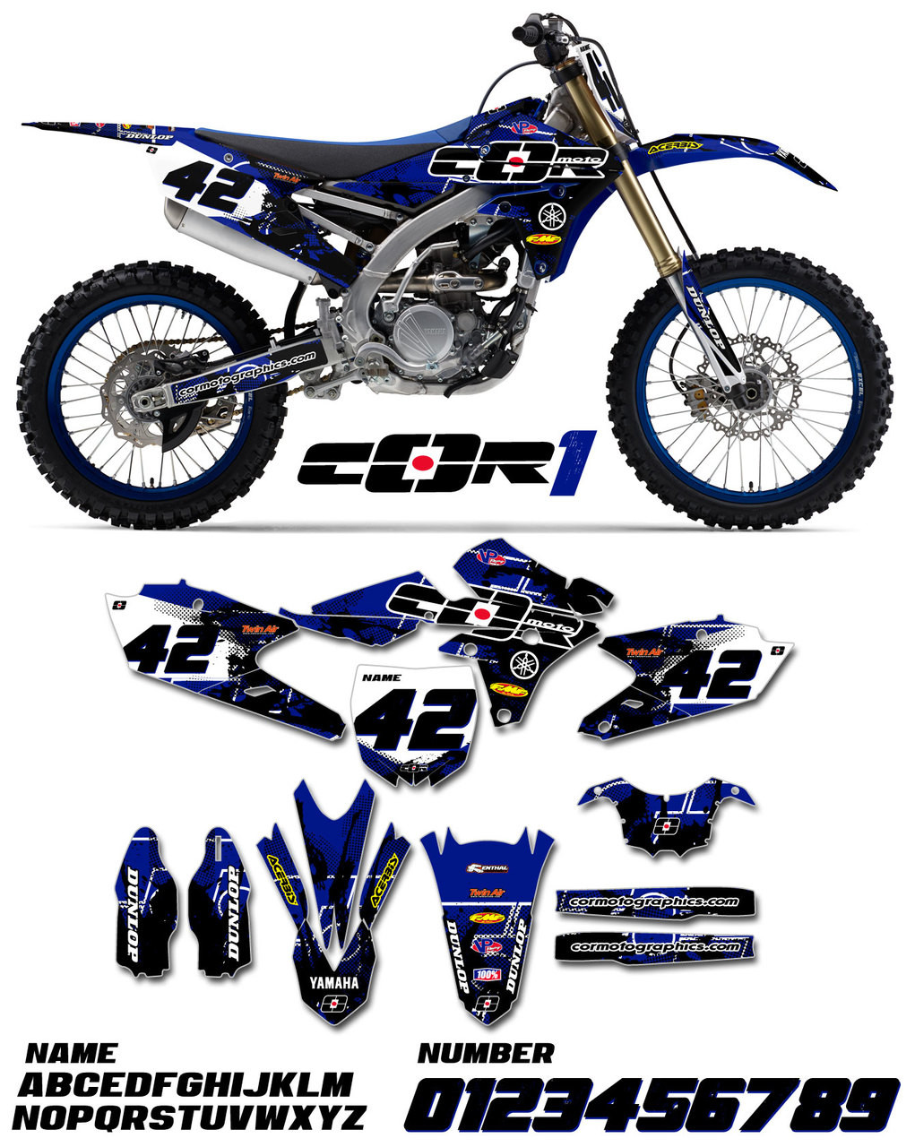 Yamaha Cor1 Kit - Cor Moto Graphics