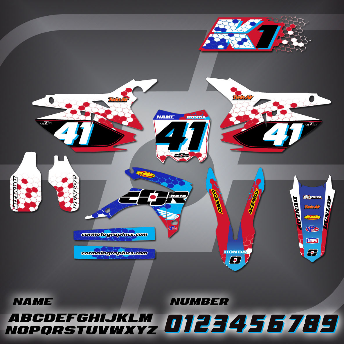 Honda K1 Kit - Cor Moto Graphics