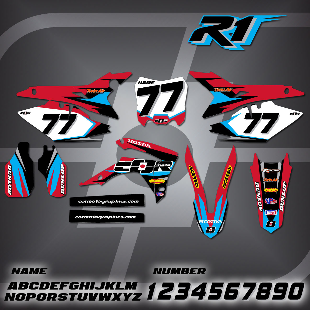 Honda R1 Kit - Cor Moto Graphics