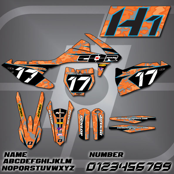 KTM H1 Kit - Cor Moto Graphics