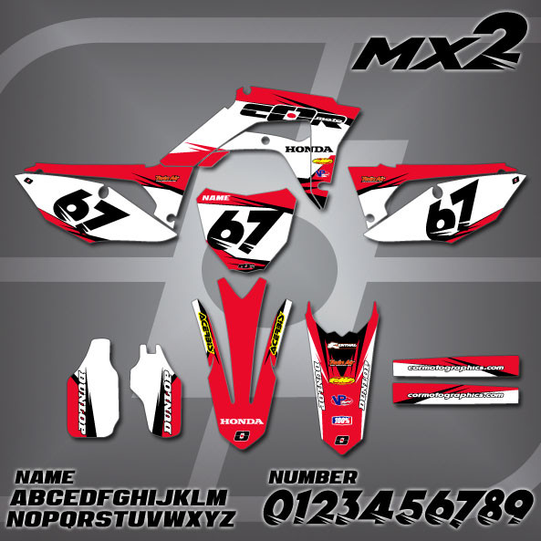 Honda MX2 Kit - Cor Moto Graphics