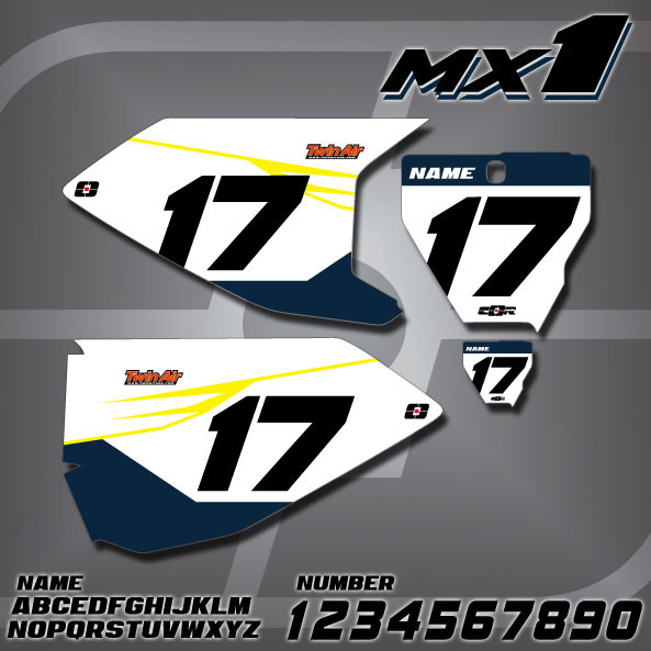 Husqvarna MX1 Number Plates - Cor Moto Graphics