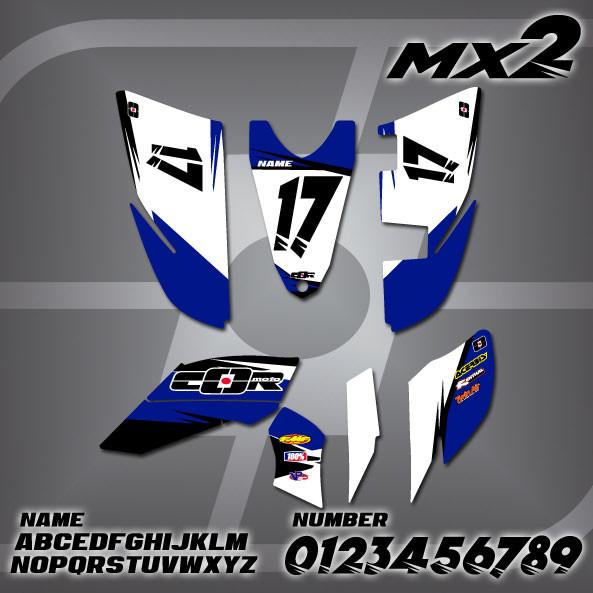 Yamaha MX2 ATV Kit - Cor Moto Graphics