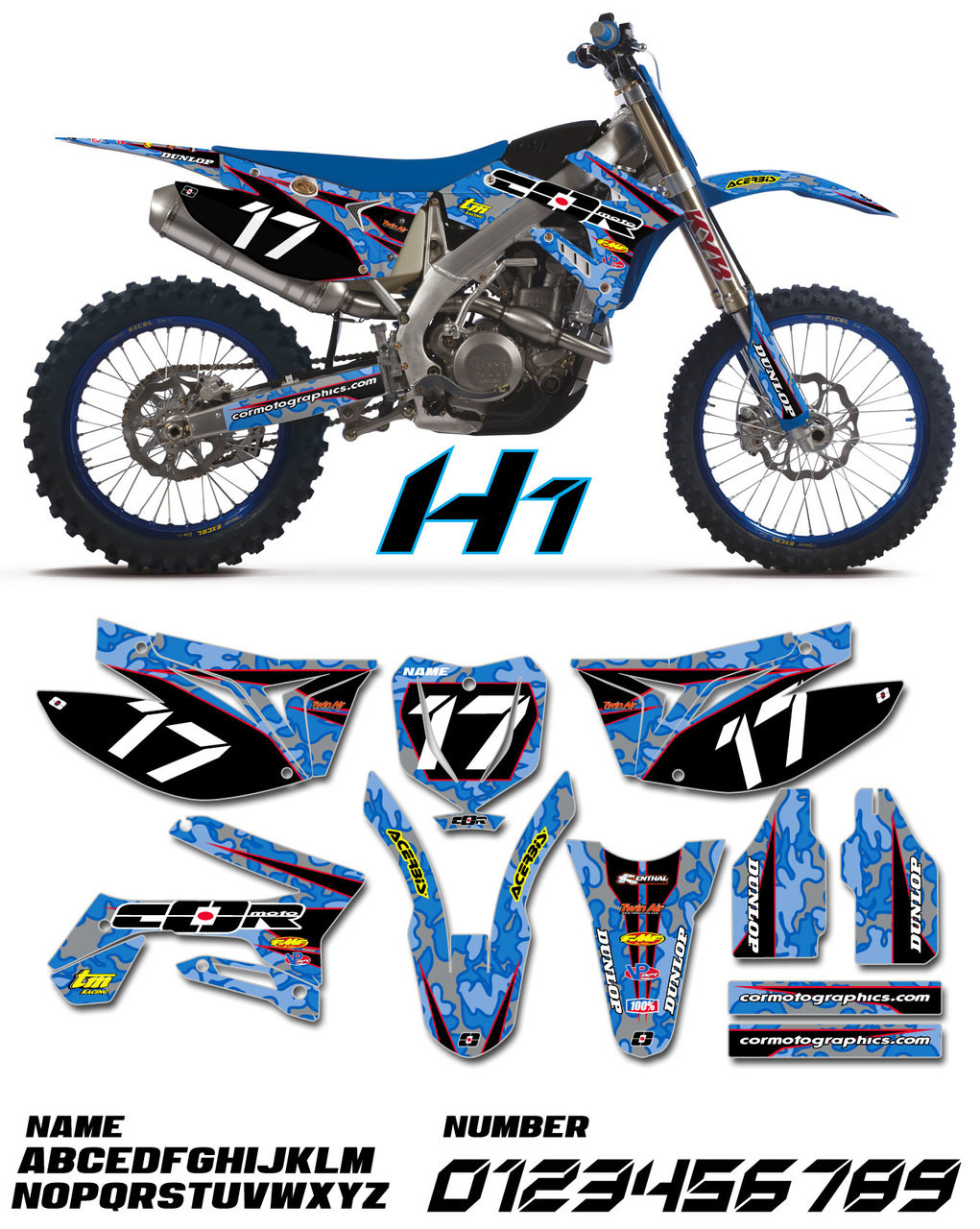 TM H1 Kit - Cor Moto Graphics
