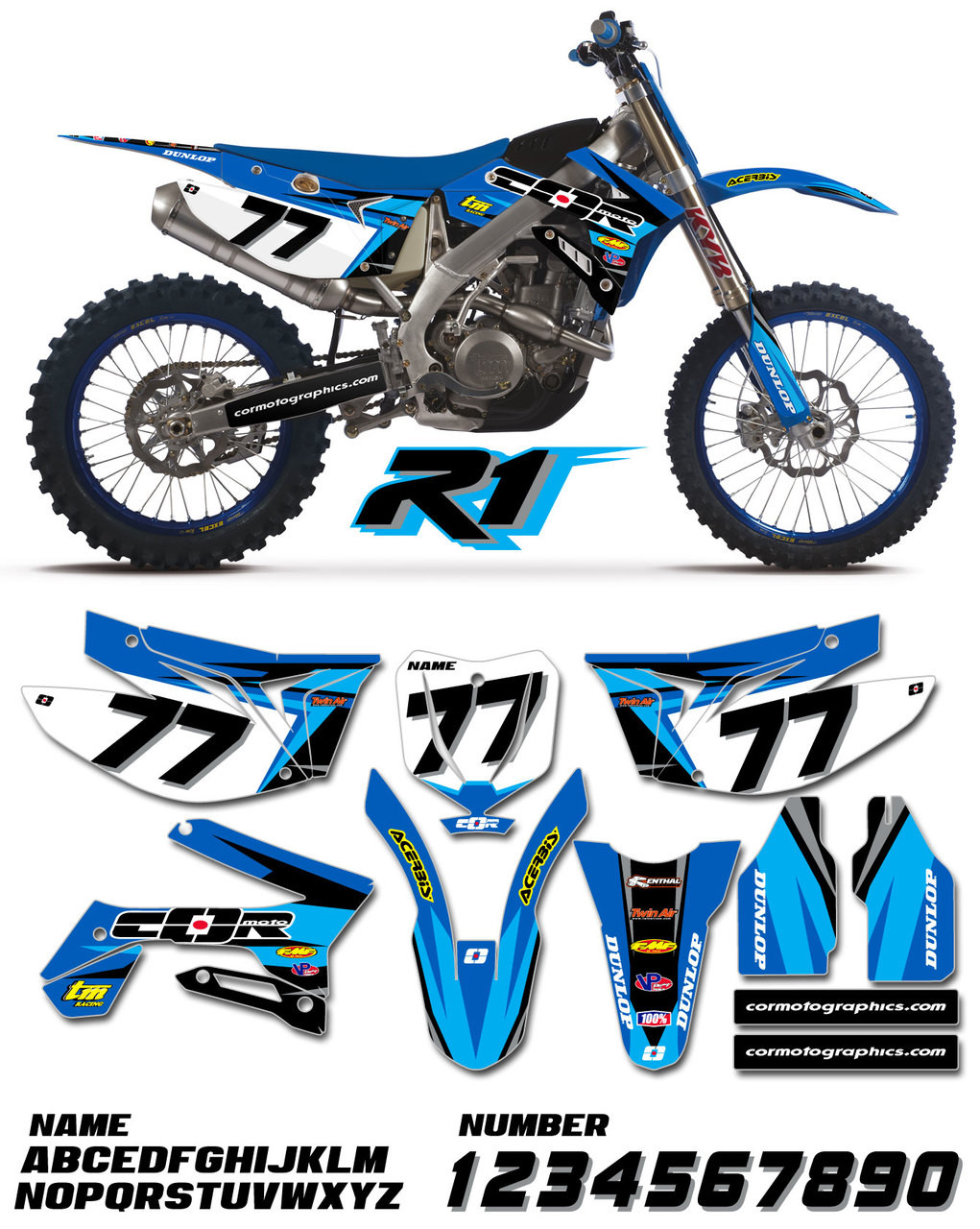 TM R1 Kit - Cor Moto Graphics