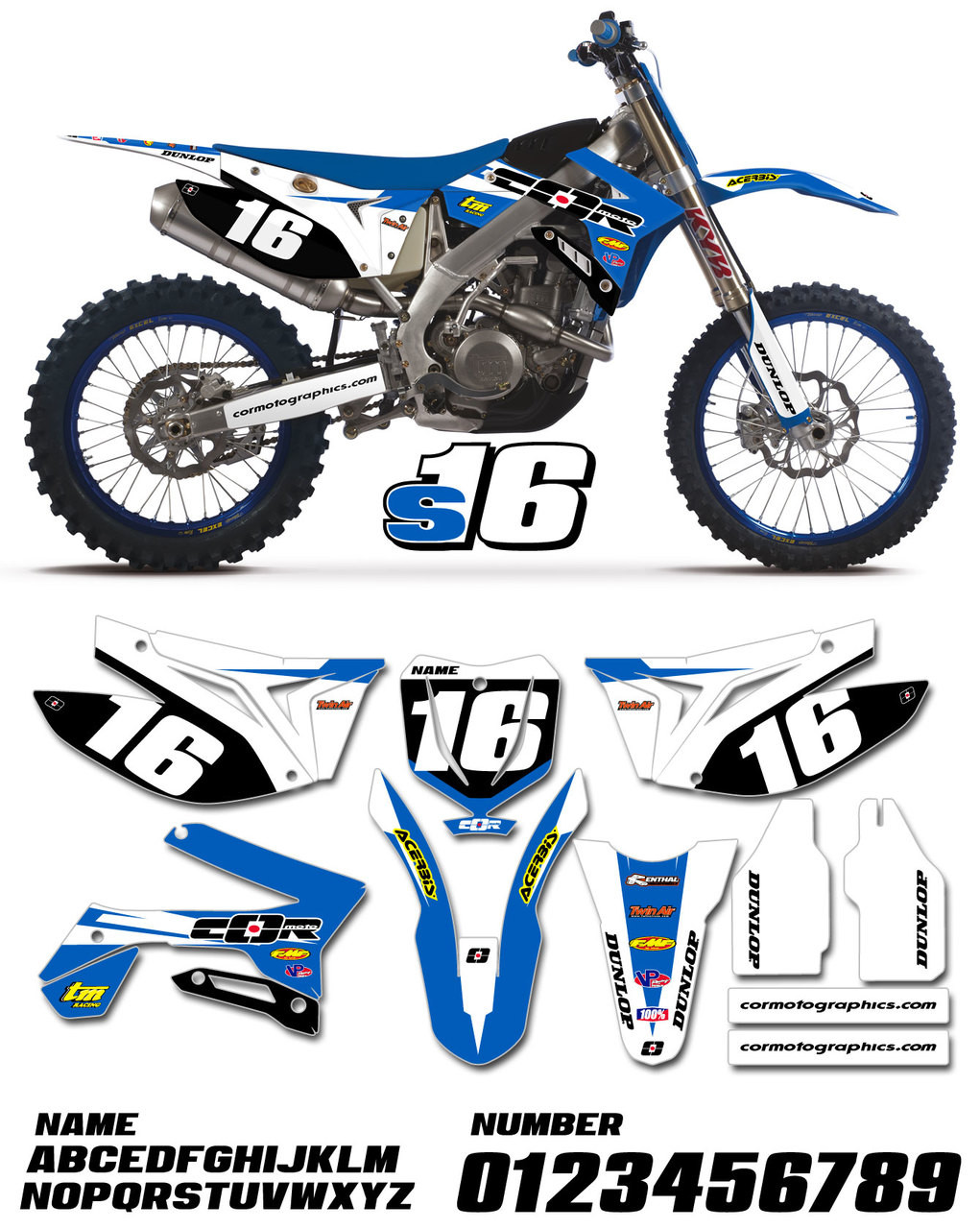 TM S16 Kit - Cor Moto Graphics