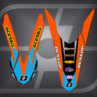 KTM R1 Fender Set - Cor Moto Graphics