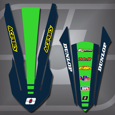 KTM MX3 Fender Set - Cor Moto Graphics