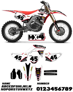 Honda MX4 Kit - Cor Moto Graphics