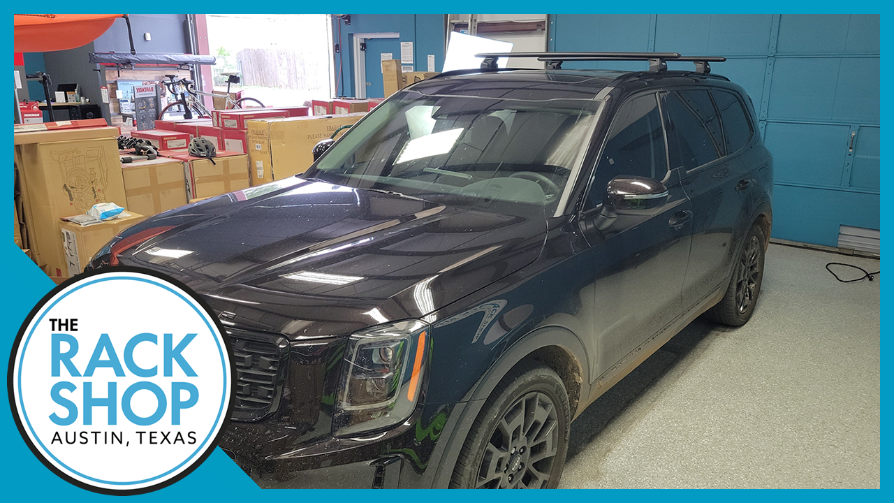 2020 2025 Kia Telluride 5DR w flush rails Thule Crossbar Complete Roof Rack