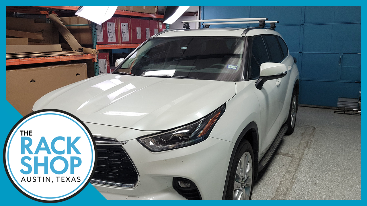 2020 2025 Toyota Highlander w flush rails Thule Crossbar Complete Roof Rack