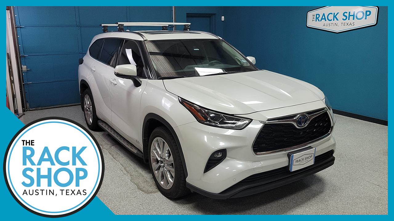 2020 2025 Toyota Highlander w flush rails Thule Crossbar Complete Roof Rack