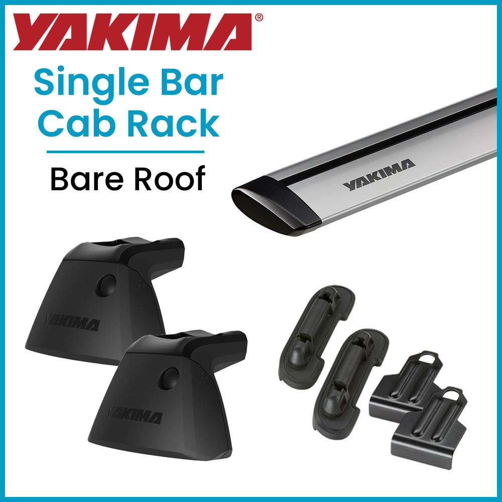 Yakima BaseLine SILVER JetStream SINGLE Bar Cab Rack | Bare Roof