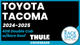 2024-2026 Toyota Tacoma Double Cab (w/bare roof) Thule Crossbar ...
