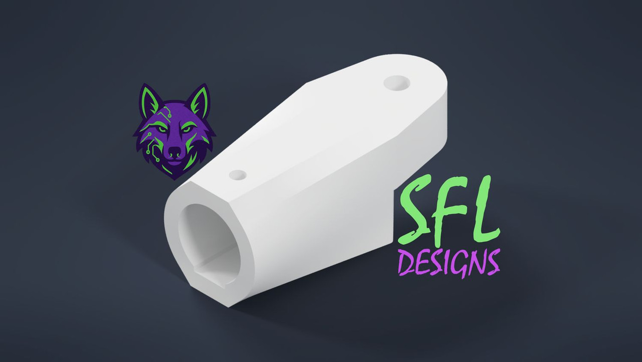 STL File - Adjustable Coyote Connector 1/2" PVC Part A