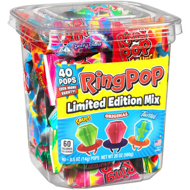 Ring Pops Variety Box, 40 ct.