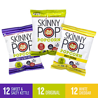 SkinnyPop Variety Pack, 36 ct.