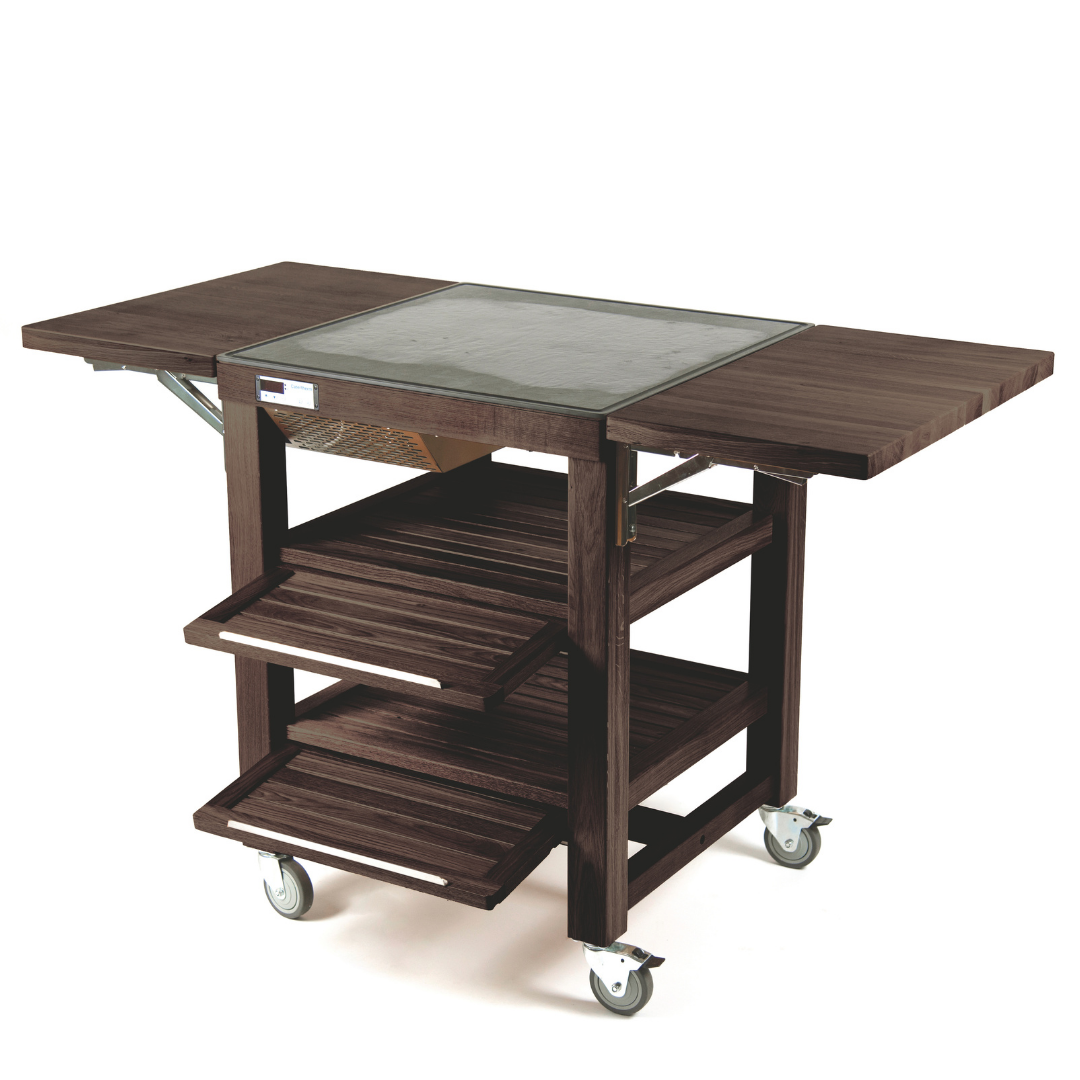 Flow Walnut Hot & Cold Trolley
