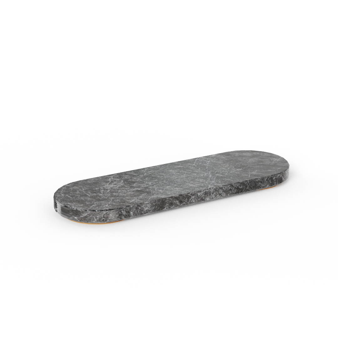 Tilt | Tilt Mini Triple Grey Marble Plinth | Craster