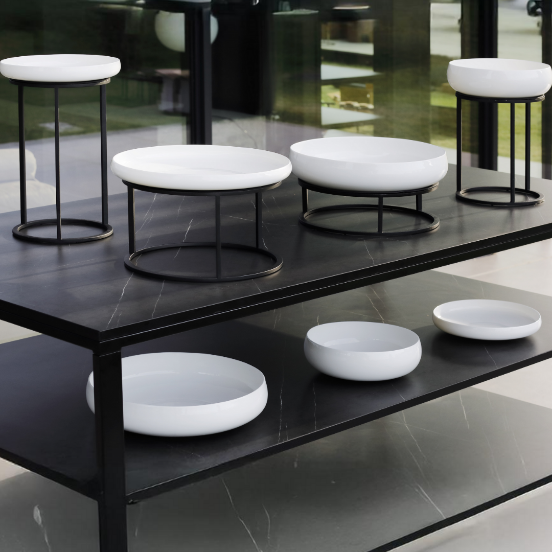 Tilt | Bone China Coupe Platter | Craster