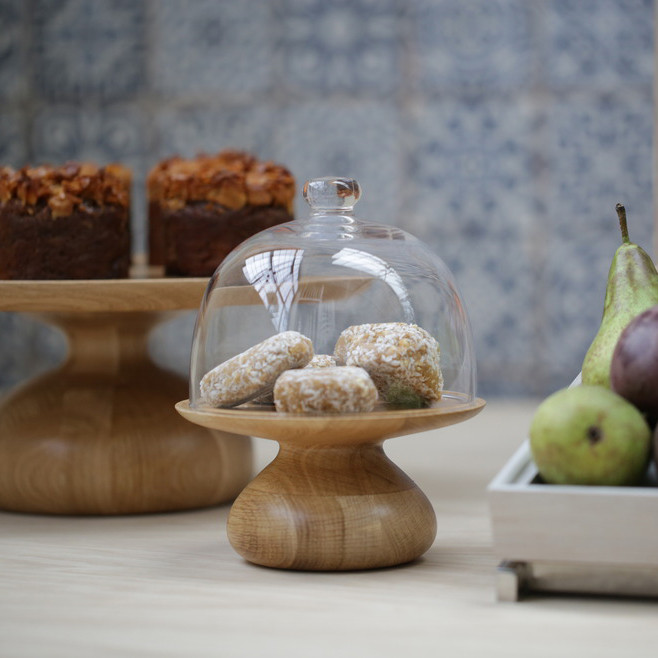 oak cake stand craster