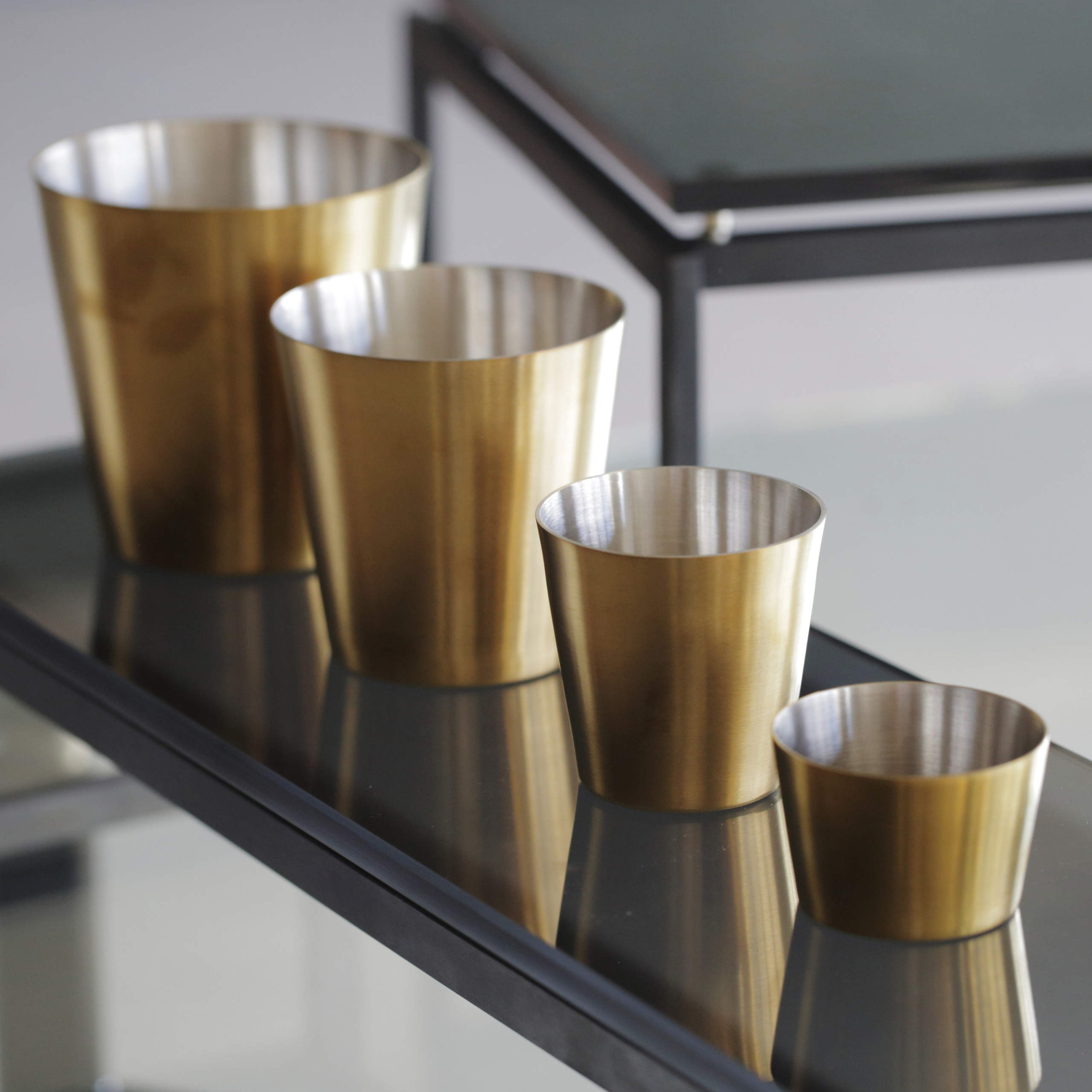 Brass Chip Pots