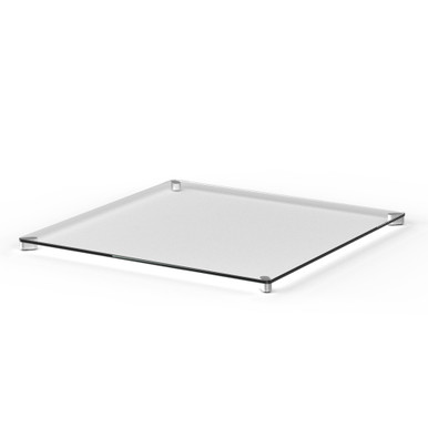Link | Square Clear Glass Table Top | Craster