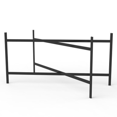 Link | Tall Black Rectangle Table leg | Craster